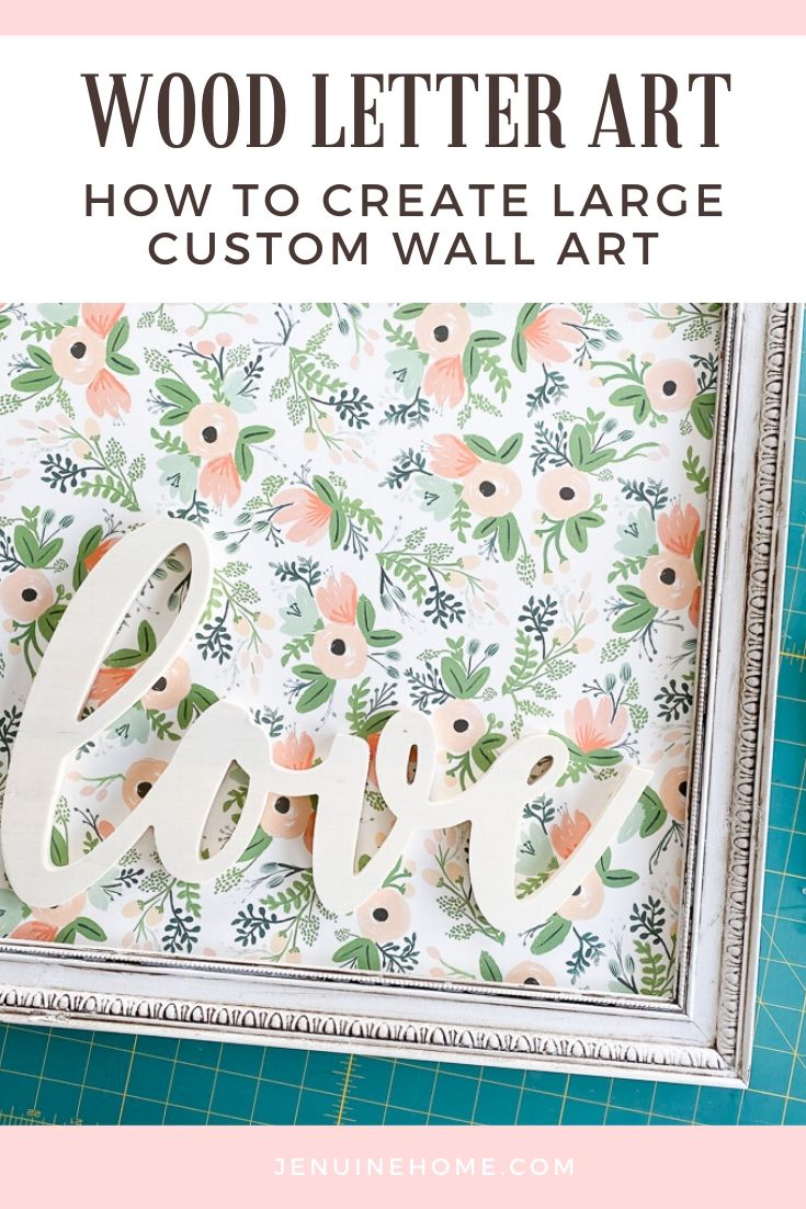 Easy Wood Letter Art Sign - Jenuine Home