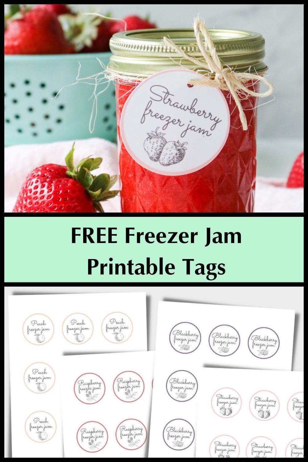 Free Printable Jam Label Gift Tags - Jenuine Home